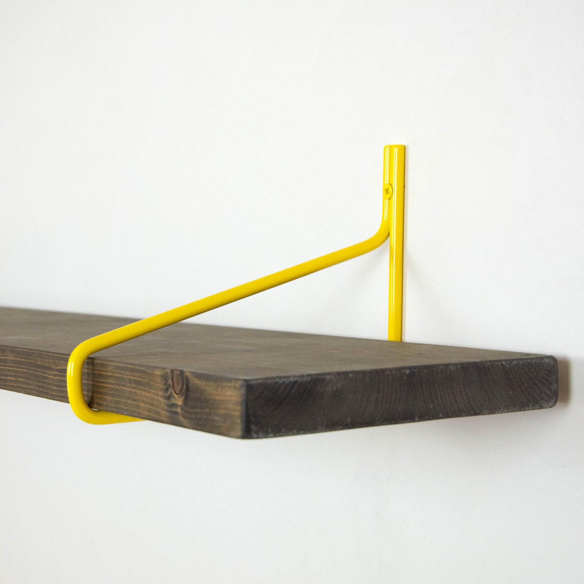 Modern Book Shelf Bracket - Yellow Gloss Color – Colorful Home Decor